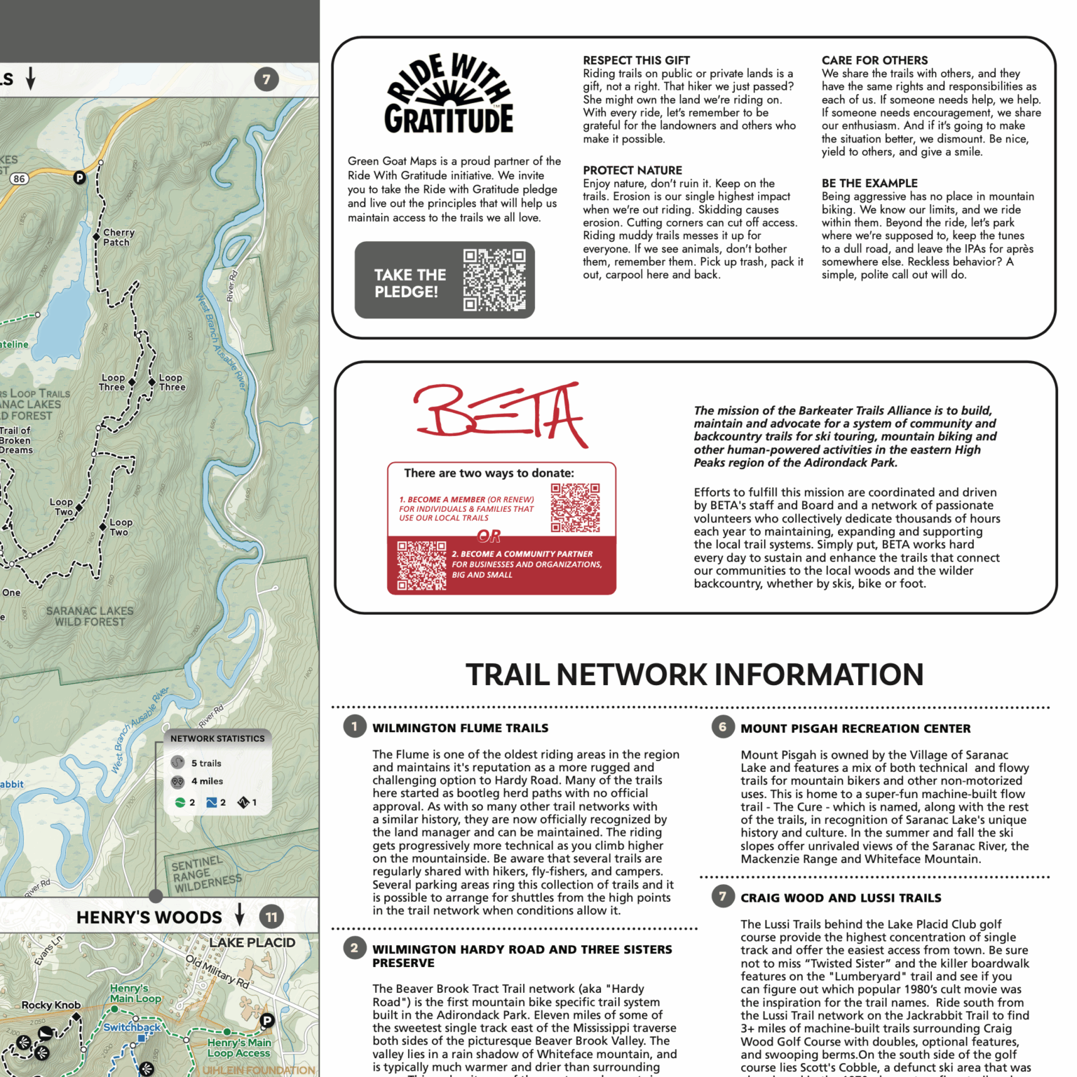 BETA Mountain Bike Trails Map | Adirondack Mountain Club
