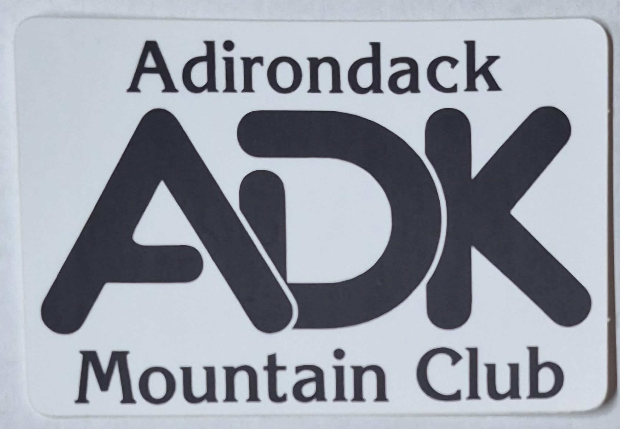 ADK Logo – Small Rectangle Sticker | Adirondack Mountain Club